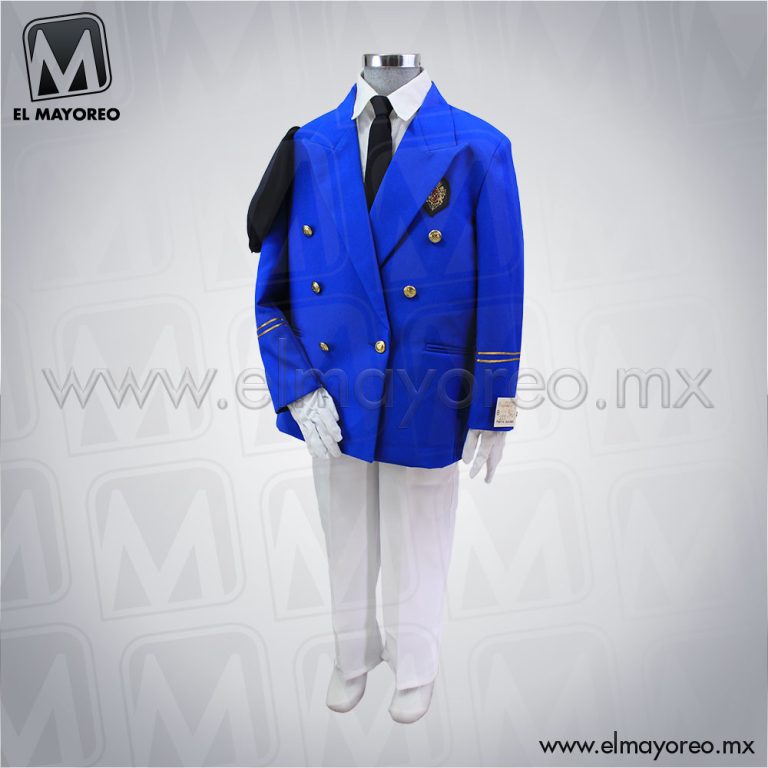 Saco Azul Rey combinación Blanco y Azul Marino - El Mayoreo