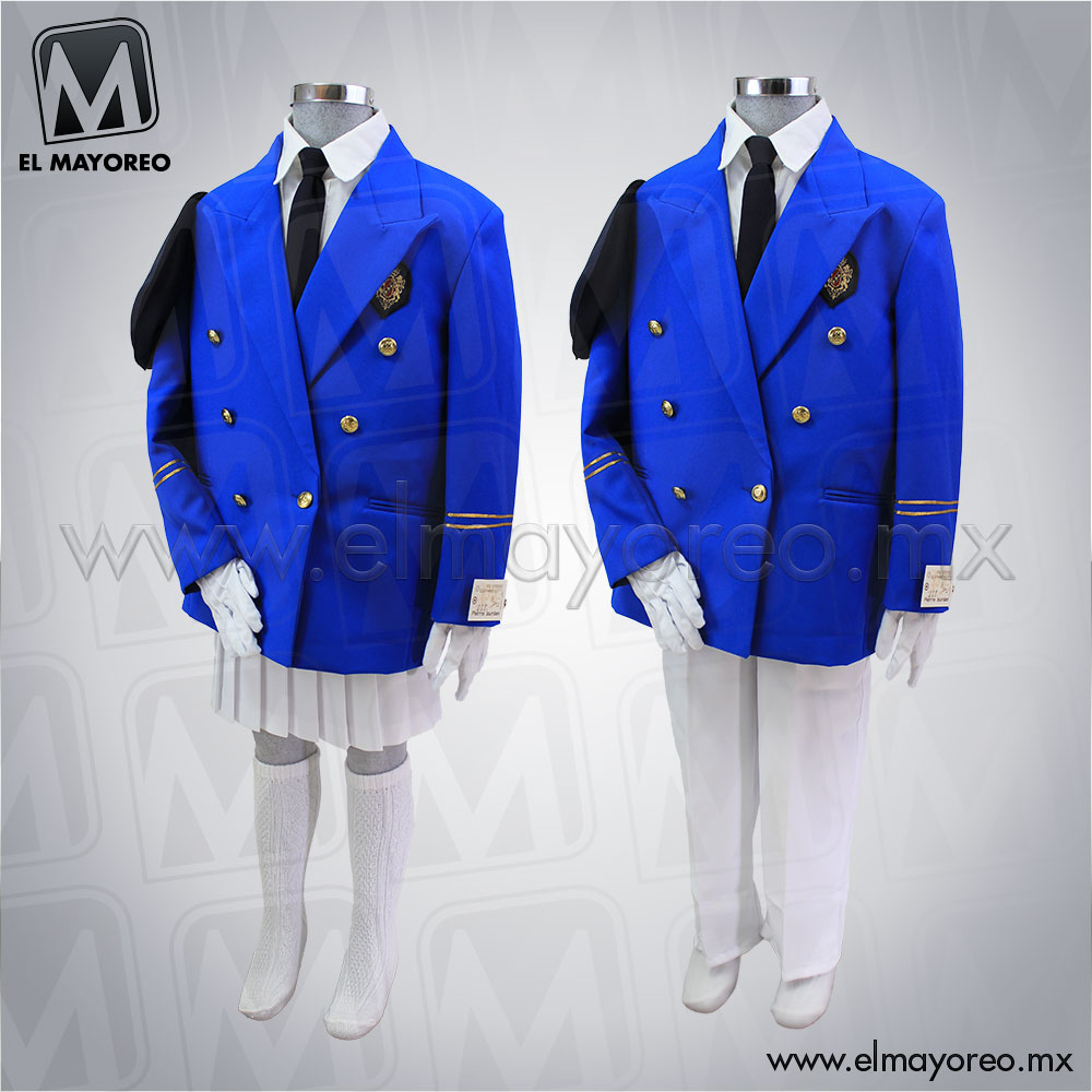 Saco Azul Rey combinación Blanco y Azul Marino - El Mayoreo