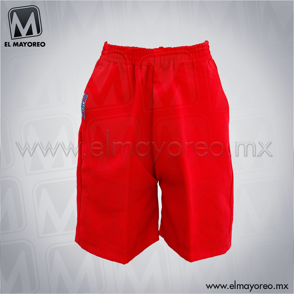 Short Escolar Rojo - El Mayoreo