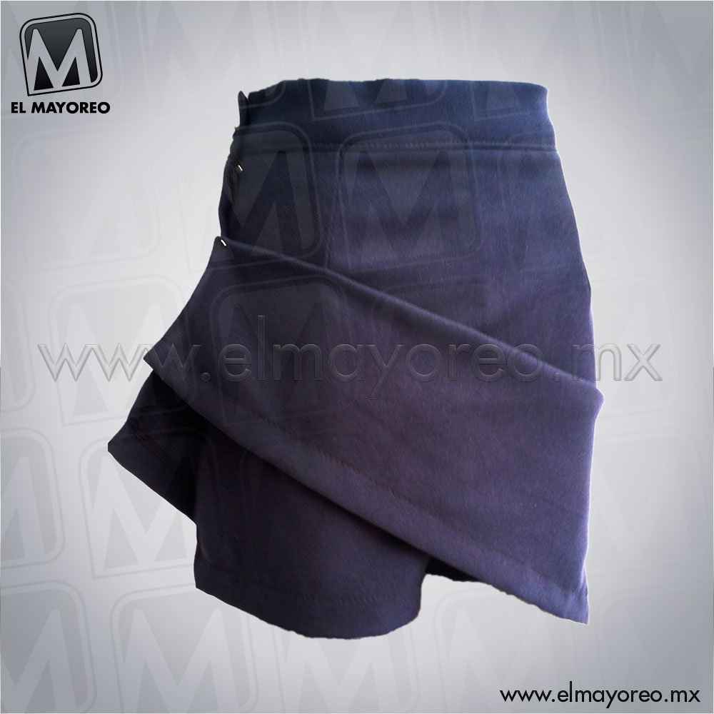 Short Falda Escolar Azul Marino - El Mayoreo